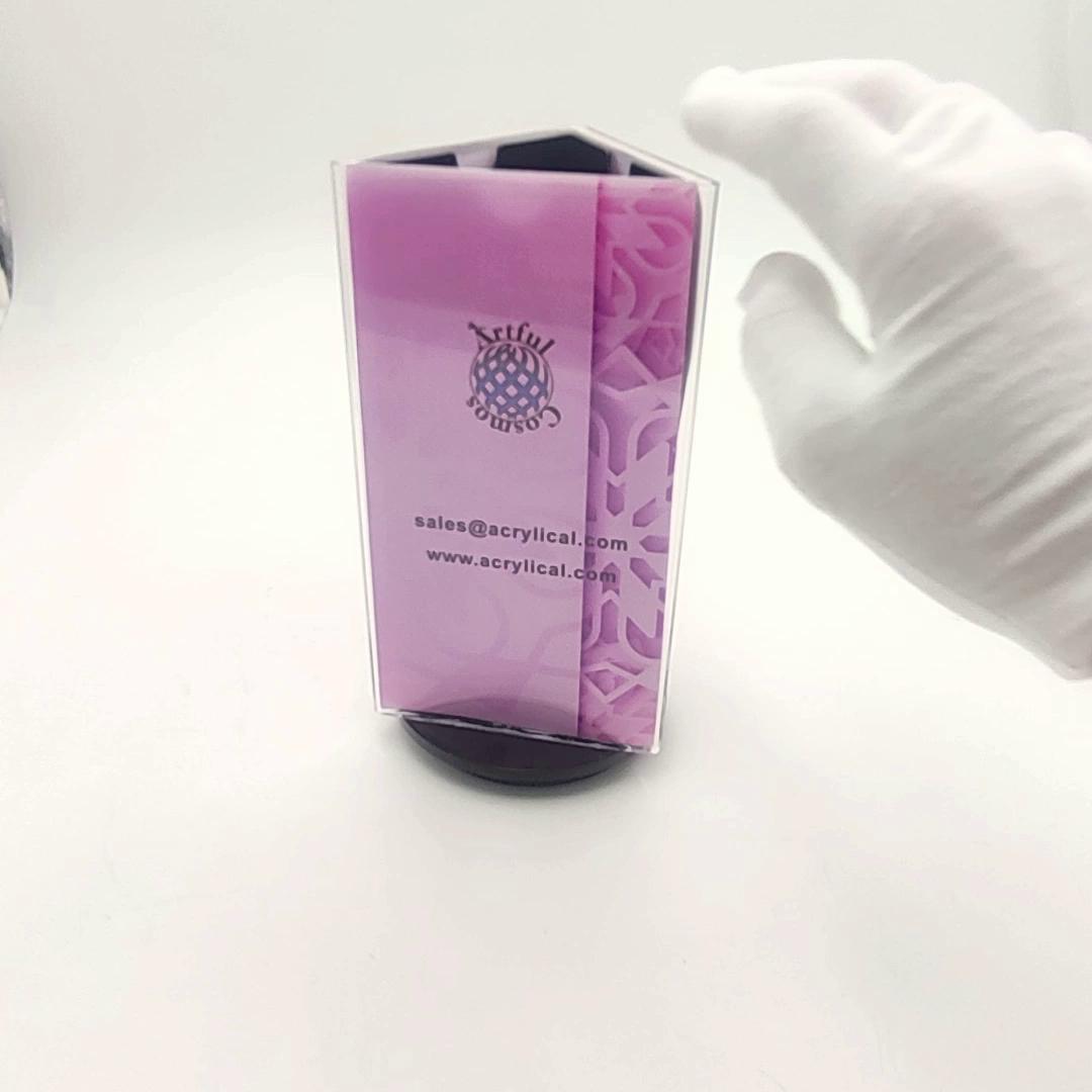 Acrylic three-sided rotating propaganda stand Three-sided paper ...